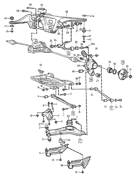 Rear suspension 940/960 multi-link -1994 | VP Autoparts